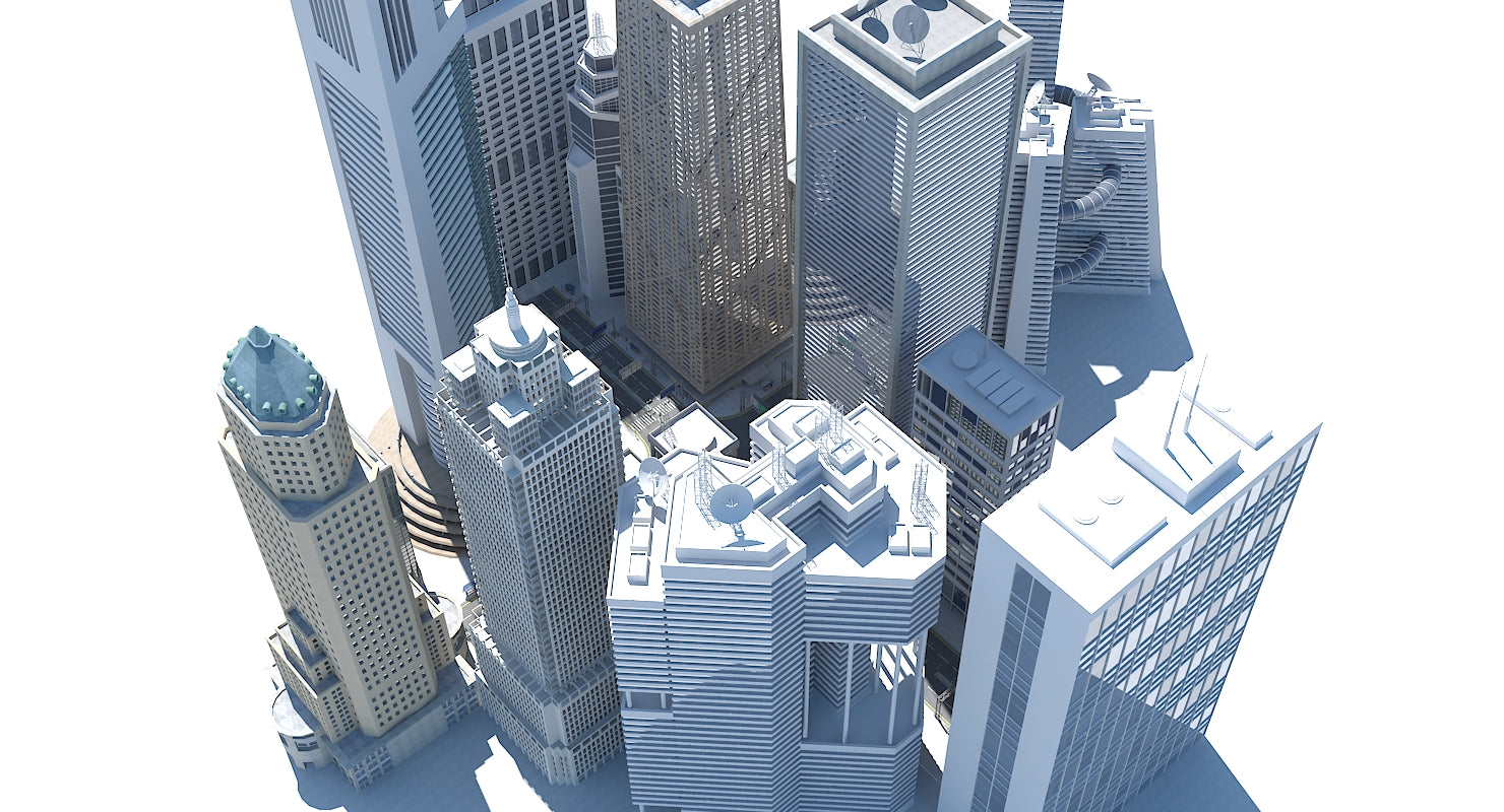 3D City Intersection 3 – WireCASE
